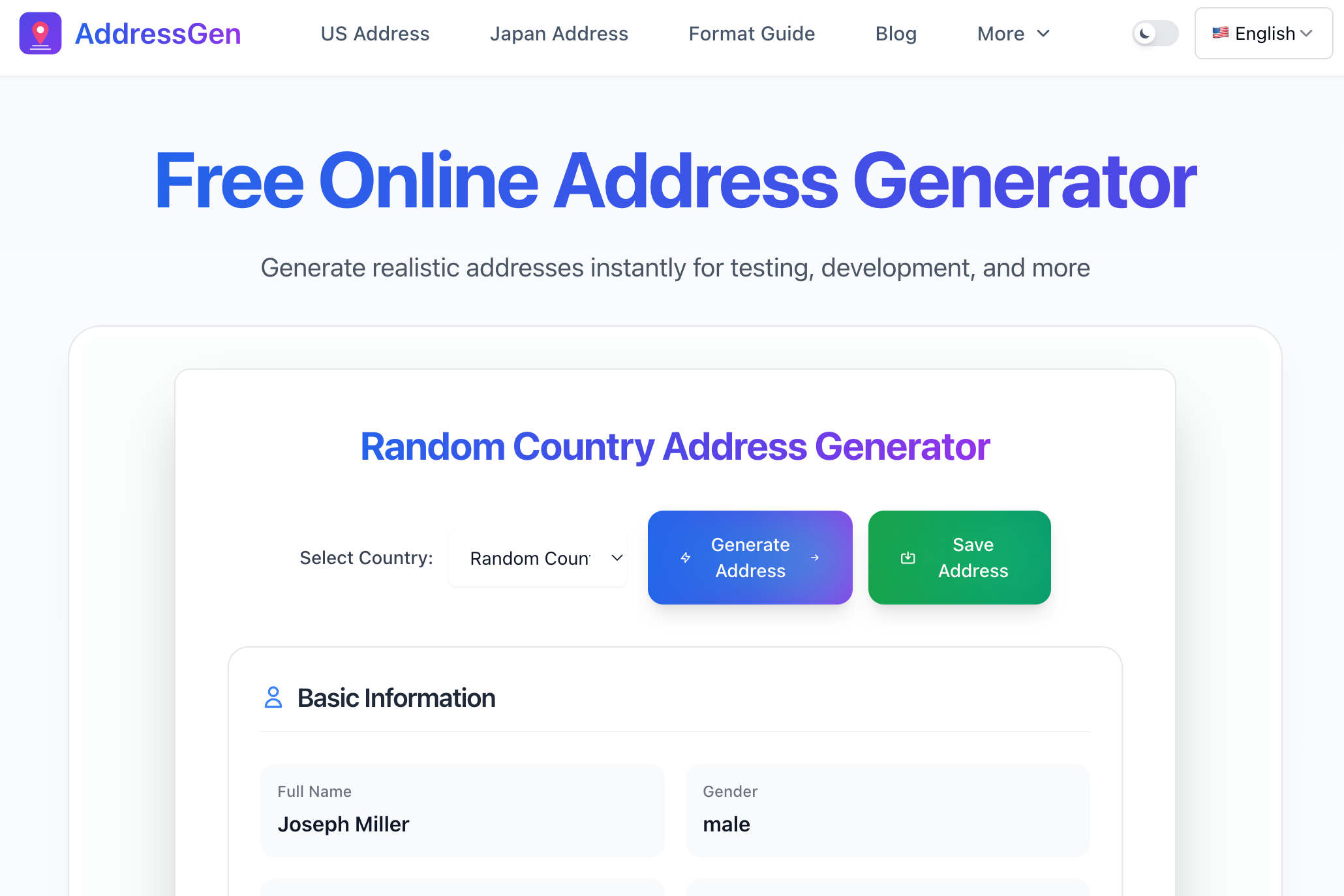 Egypt Address Generator - Create Real Egypt Addresses | Nationwide coverage
